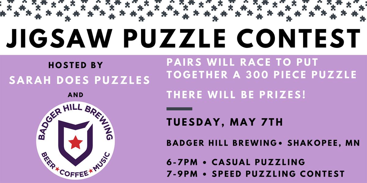 Badger Hill Brewing Jigsaw Puzzle Contest, Badger Hill Brewing ...