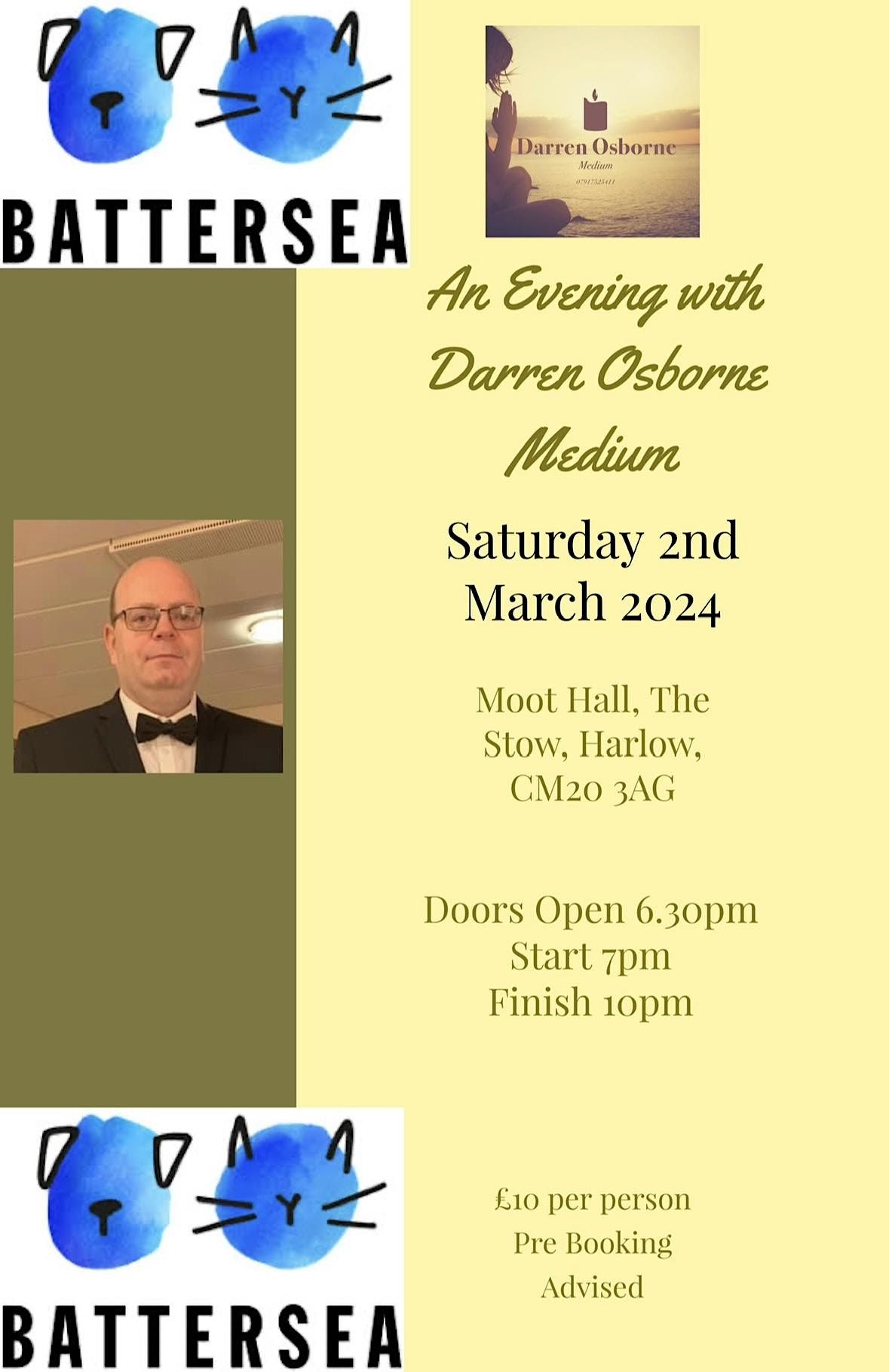 Charity Psychic Night in Harlow, Moot House - Mark Hall & Netteswell ...