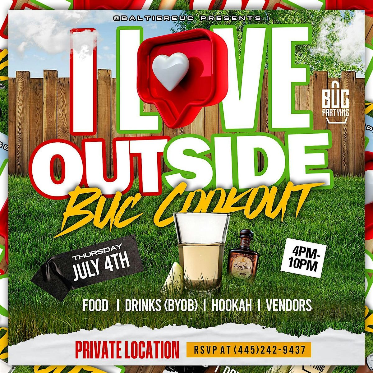 "I Love Outside" July 4th BUC Cookout, 5126 Warren St, Philadelphia, 4 ...