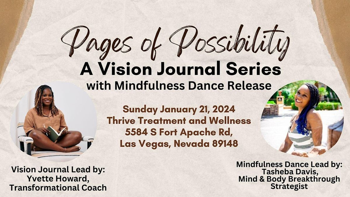 Pages of Possibility Vision Journal Series with Mindful Dance Release ...
