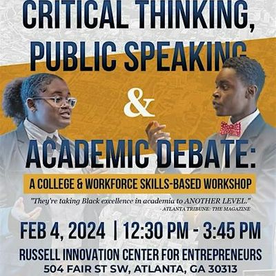 Critical Thinking, Public Speaking & Debate Workshop, Georgia State ...