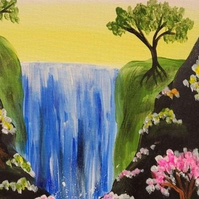 Spring Waterfall - Paint and Sip by Classpop!™, Pinot's Palette ...