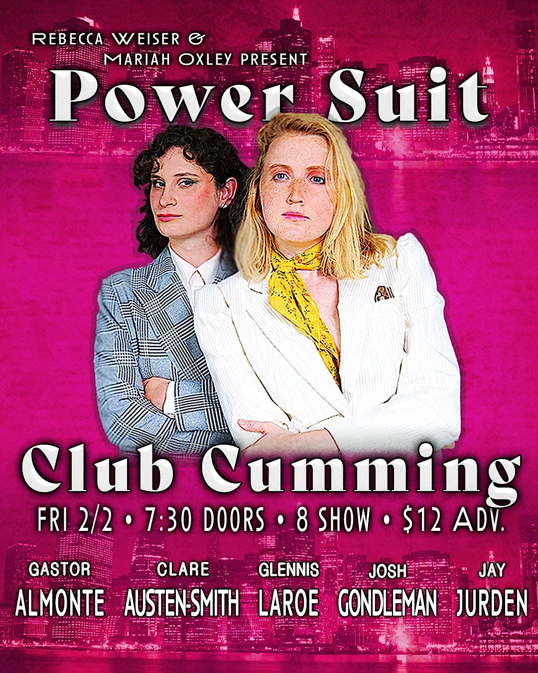 Power Suit (with Rebecca Weiser & Mariah Oxley), Club Cumming, New York ...