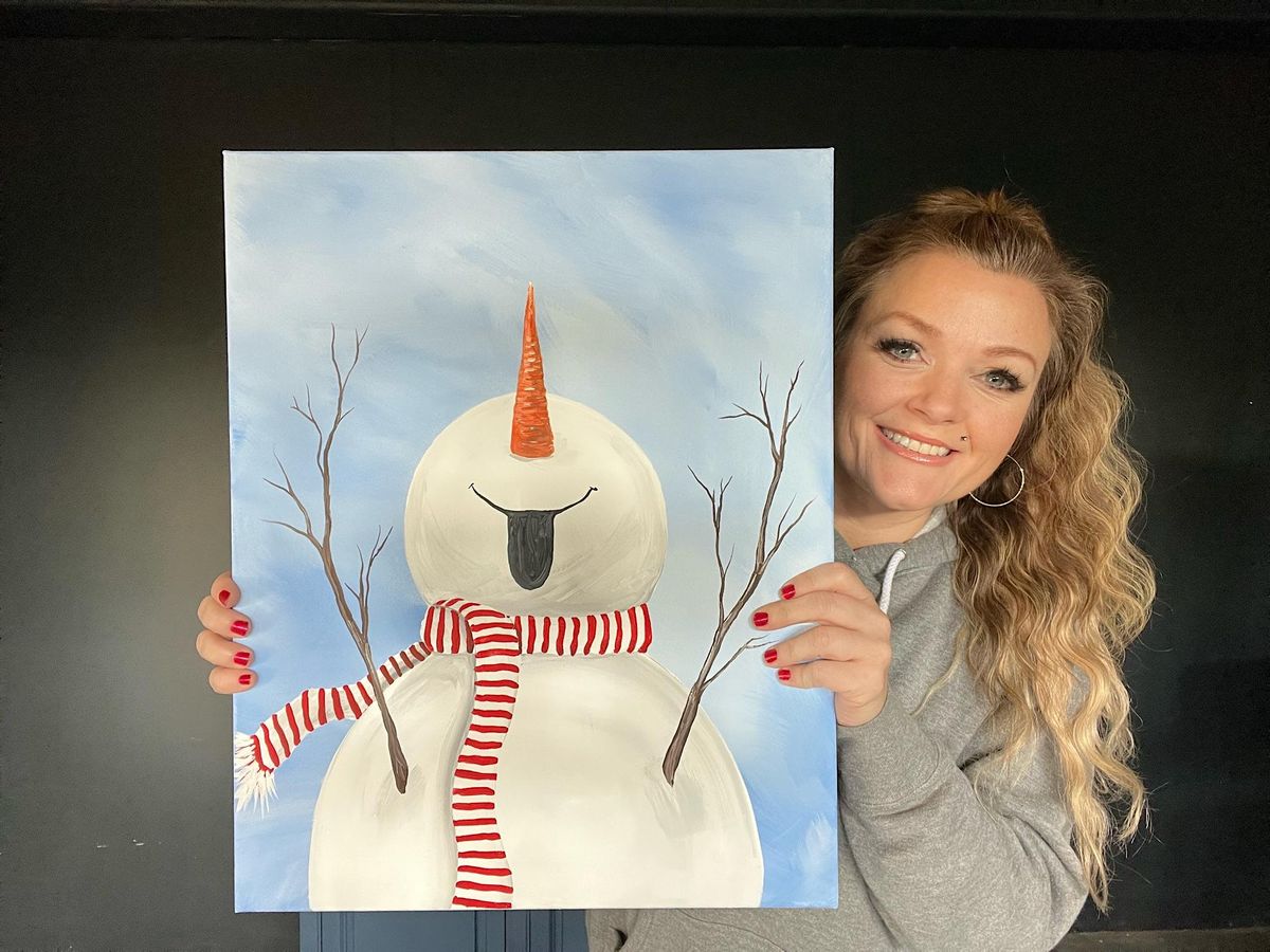A Paint Lesson ~ Snowman, The Dirty Cowgirl Saloon, Wasco, 17 December ...