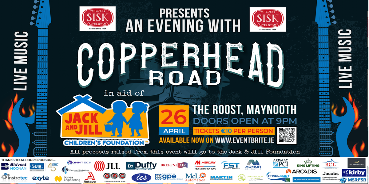 Jack & Jill Foundation Charity Concert, The Roost Maynooth, 26 April to ...