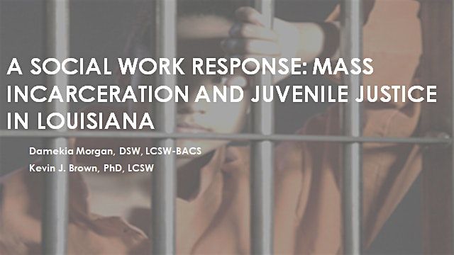 A Social Work Response: Mass Incarceration and Juvenile Justice in LA ...