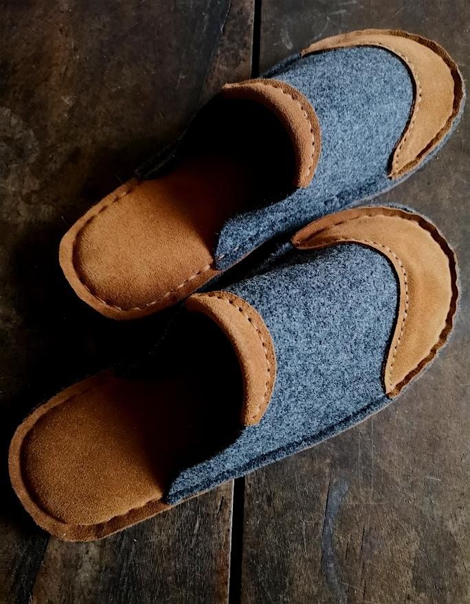 Make a pair of felt and leather slippers, The Craft House, Bradford, 14 ...