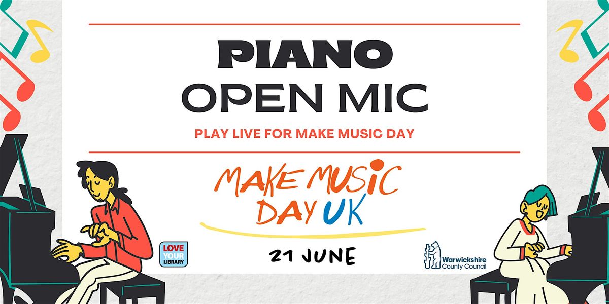 Piano Open Mic at Nuneaton Library, Nuneaton Library and Information ...