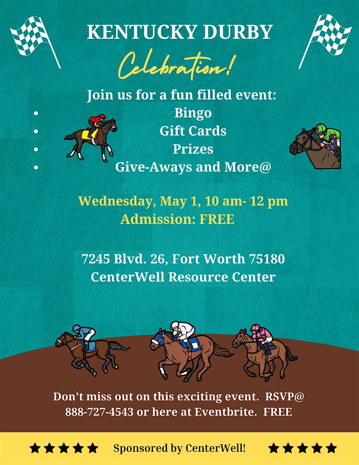 Kentucky Durby Fun Event for Seniors!, 7245 Blvd 26, North Richland ...