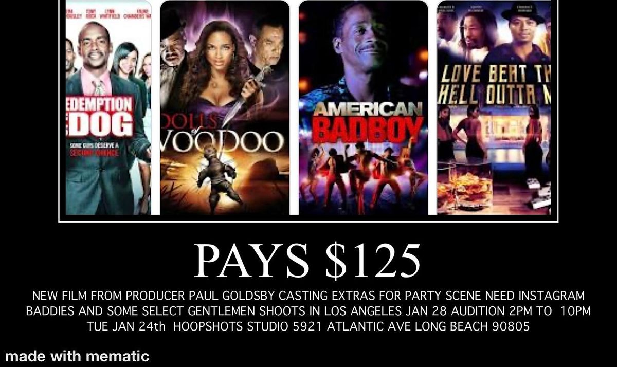 SAG FILM OPEN ROLES SPEAKING LINES AND FEATURE EXTRAS, HOOPSHOTS TV ...