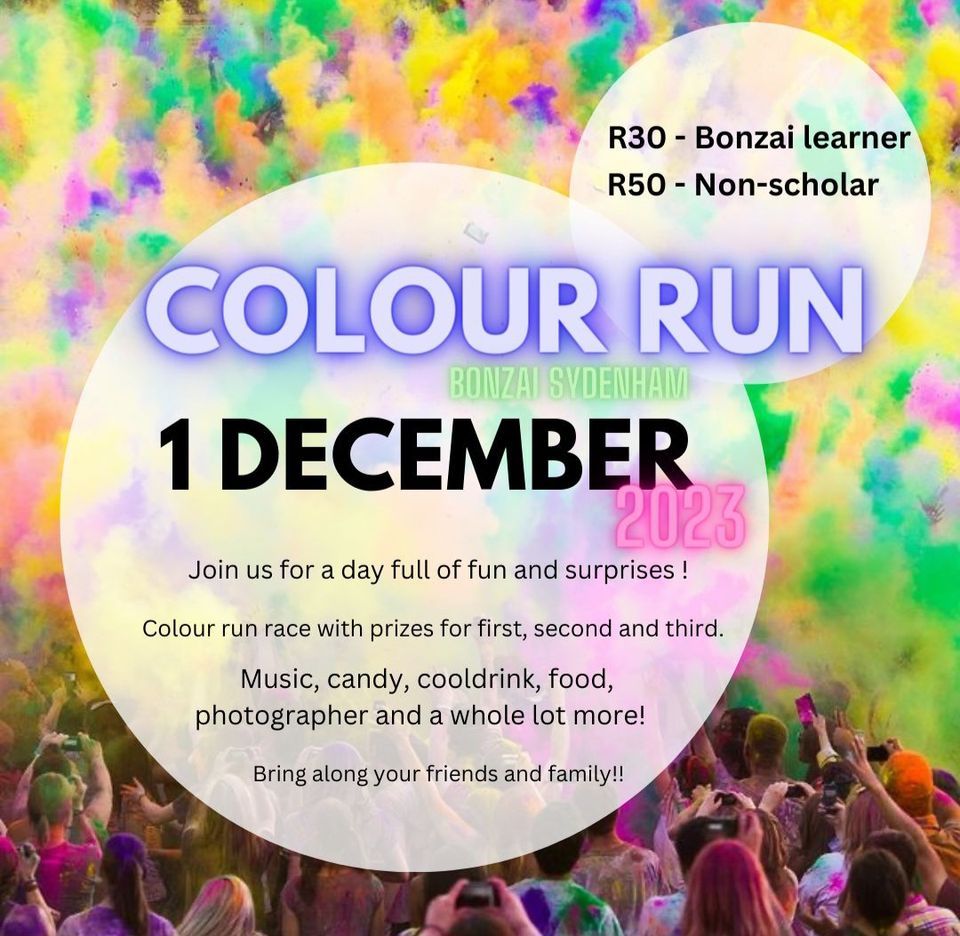 Bonzai Colour Run 2023, Bonzai School Sydenham, Port Elizabeth, 1 ...