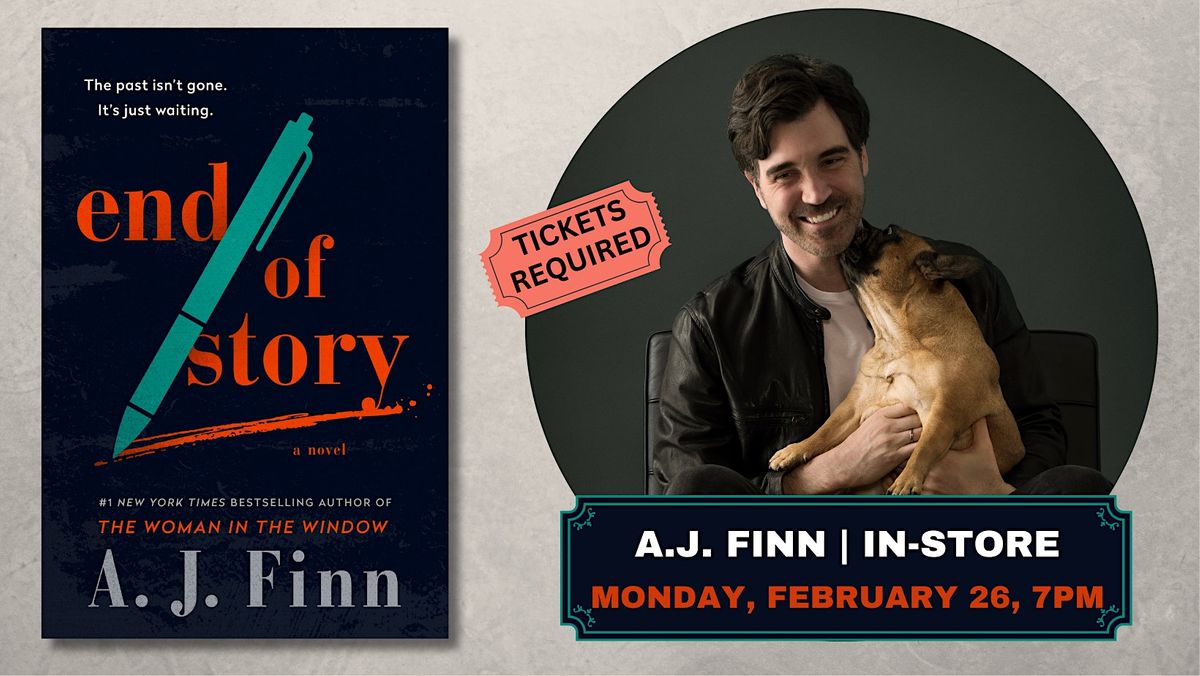 A.J. Finn | End of Story, Quail Ridge Books, Raleigh, 26 February 2024 ...