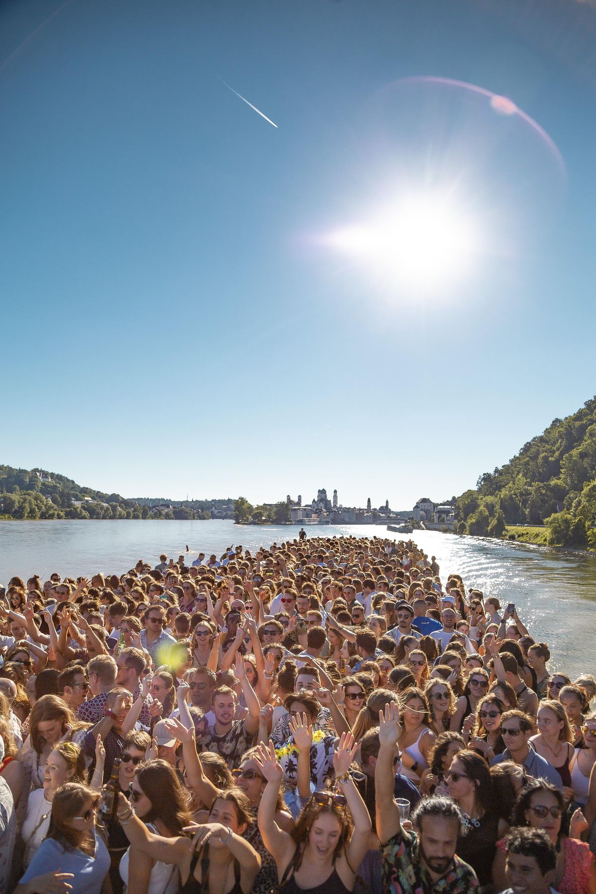 Fiesta Latina Bootsparty 2023, Anlegestelle A12, Passau, 1 July 2023 ...