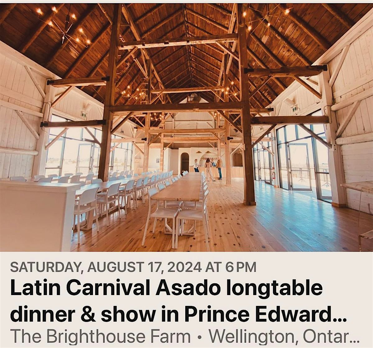 Latin Carnival longtable Asado dinner & show in Prince Edward County ...