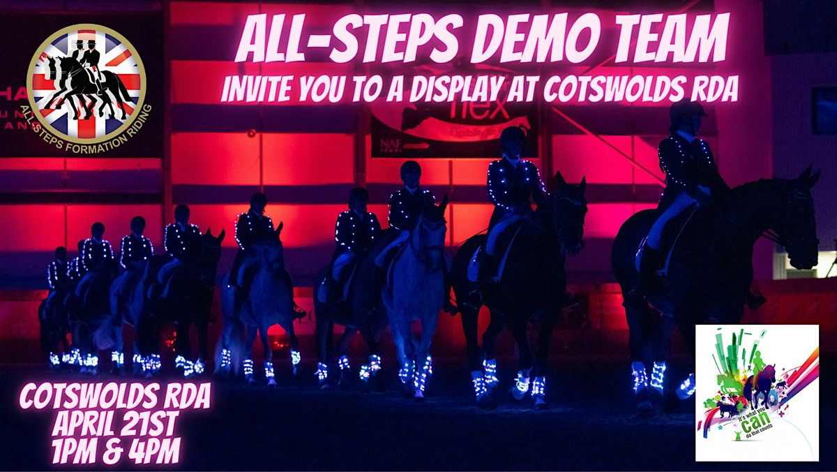 All Steps Formation Riding Demonstration, Cotswold RDA, Cheltenham, 21 ...