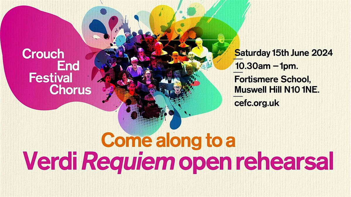 Verdi Requiem Open Rehearsal, Fortismere School, London, 15 June 2024 ...