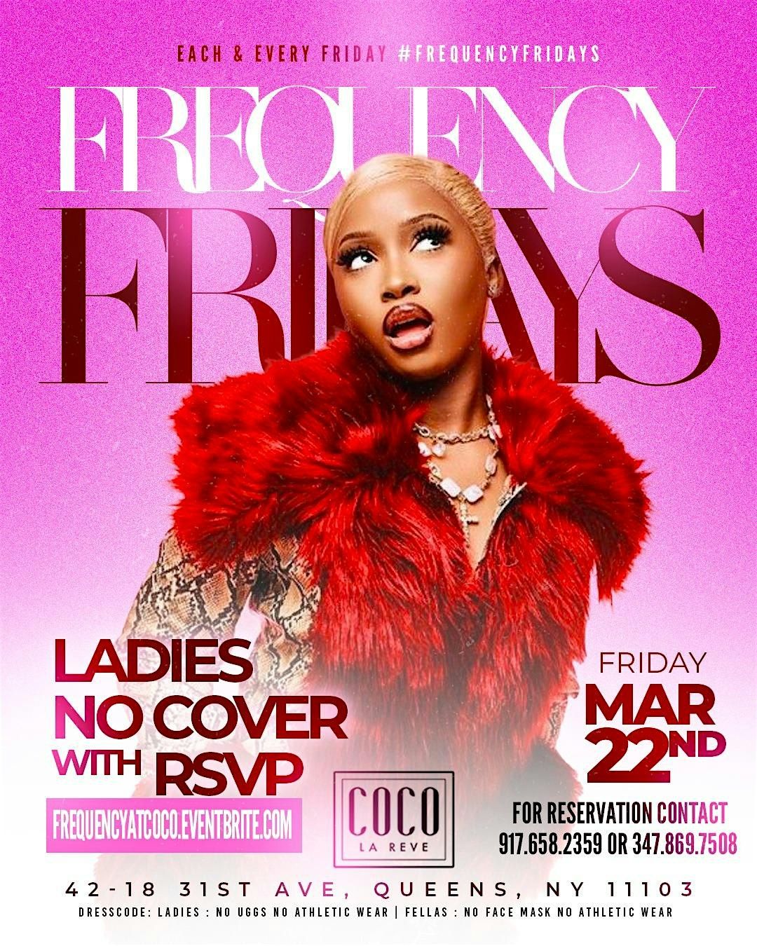 Frequency Friday “ at the sexy Coco La Reve (ladies no cover w/ rsvp ...