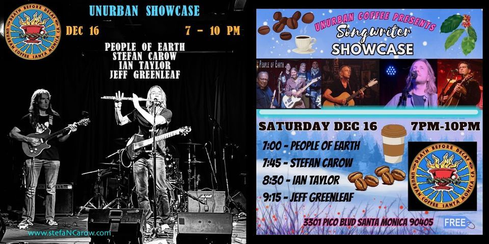 STEFAN CAROW AT UNURBAN SHOWCASE, UnUrban Organic Food & Coffee ...