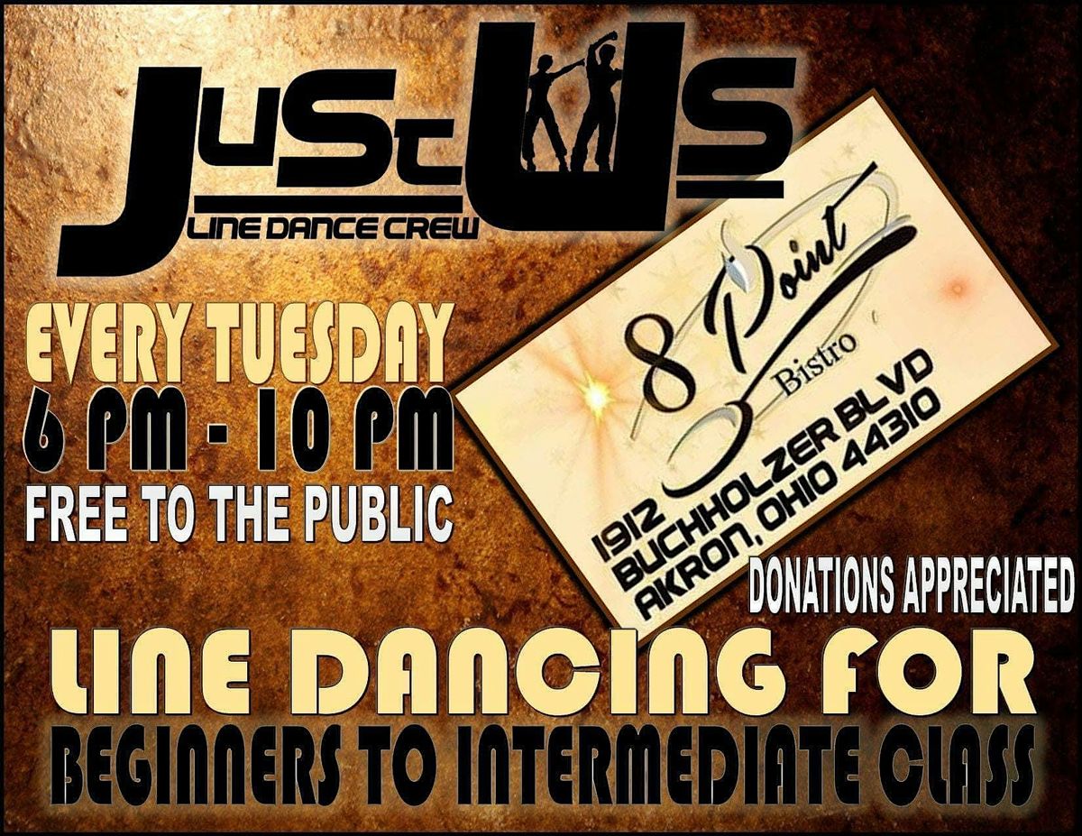 FREE LINE DANCE CLASS, 8 Point Bistro, Akron, 16 April to 28 May ...