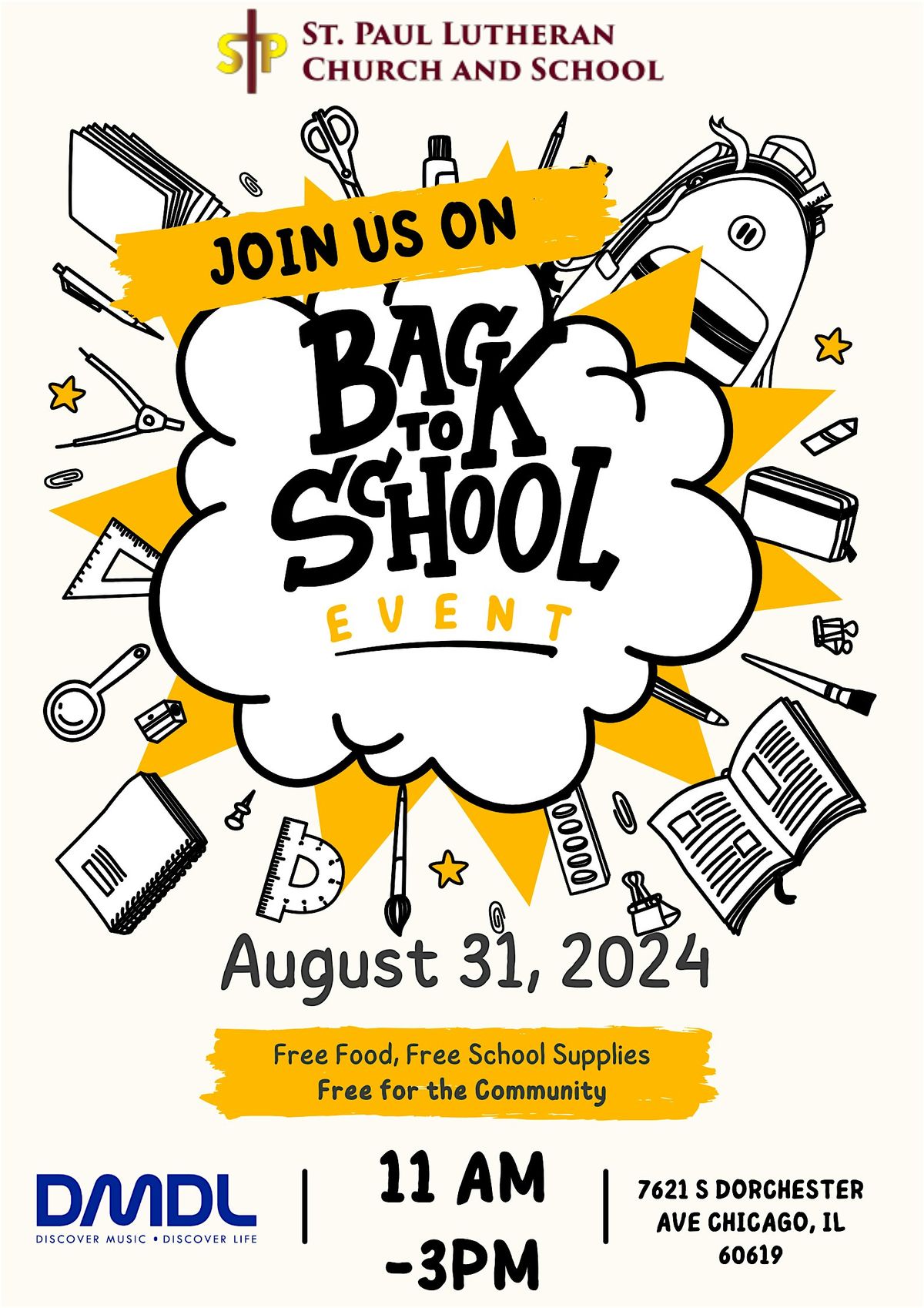 St. Paul Lutheran Church & School Back to School Community Event, 7621 ...