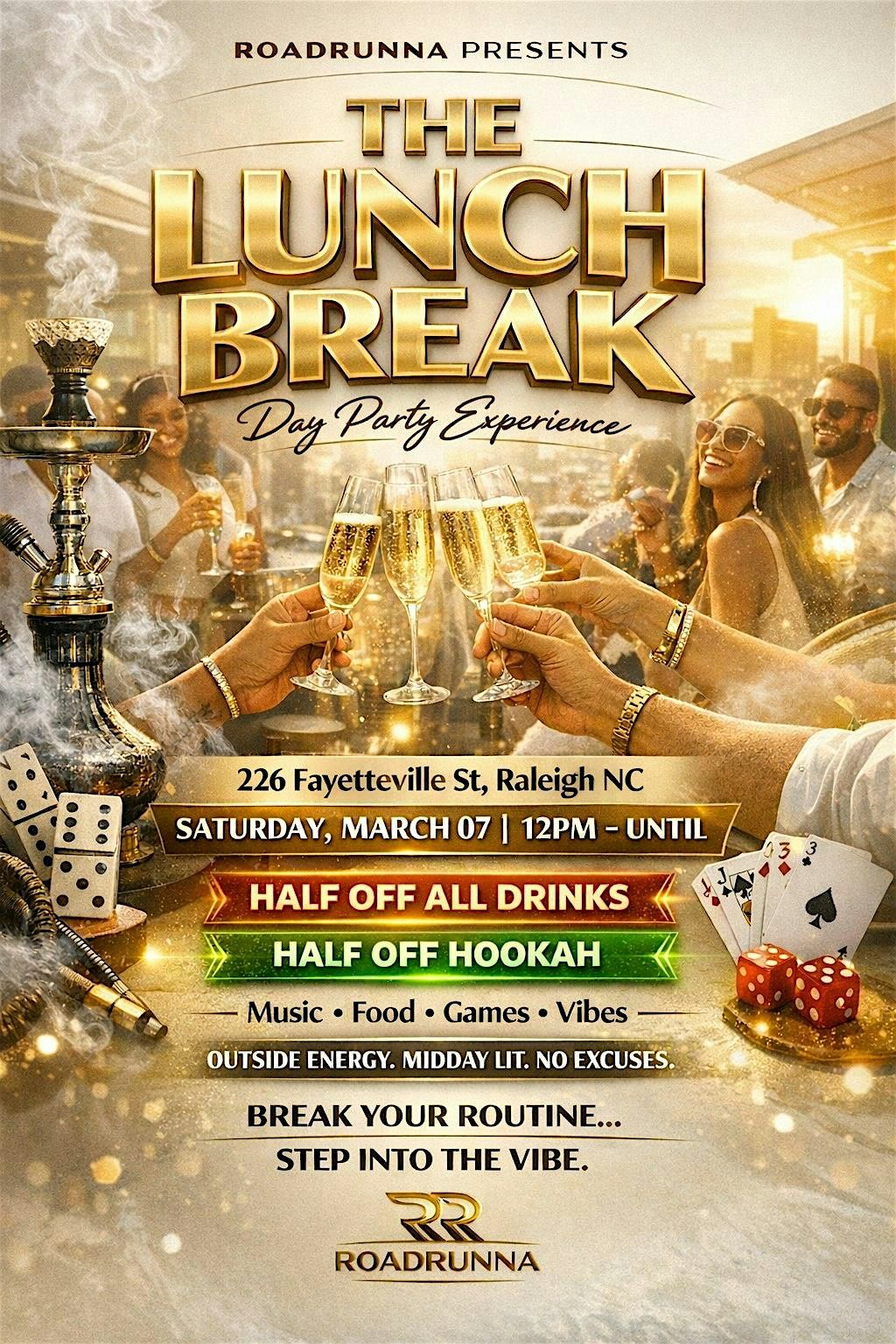 The lunch break, Casa oro, Raleigh, 7 March 2026 | AllEvents