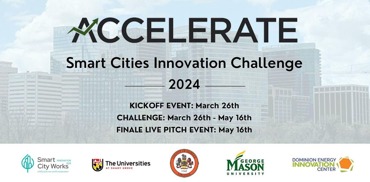 Finale Live Pitch Event - Accelerate Smart Cities Innovation Challenge ...