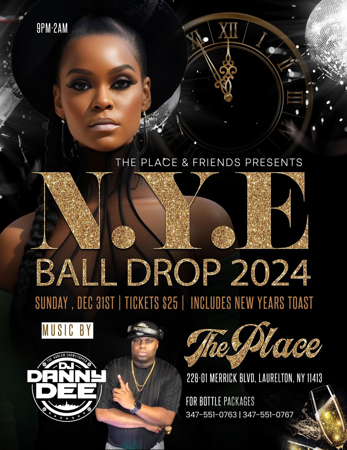 New Years Eve Ball Drop 2024 @ The Place, The Place, 228-01 Merrick ...