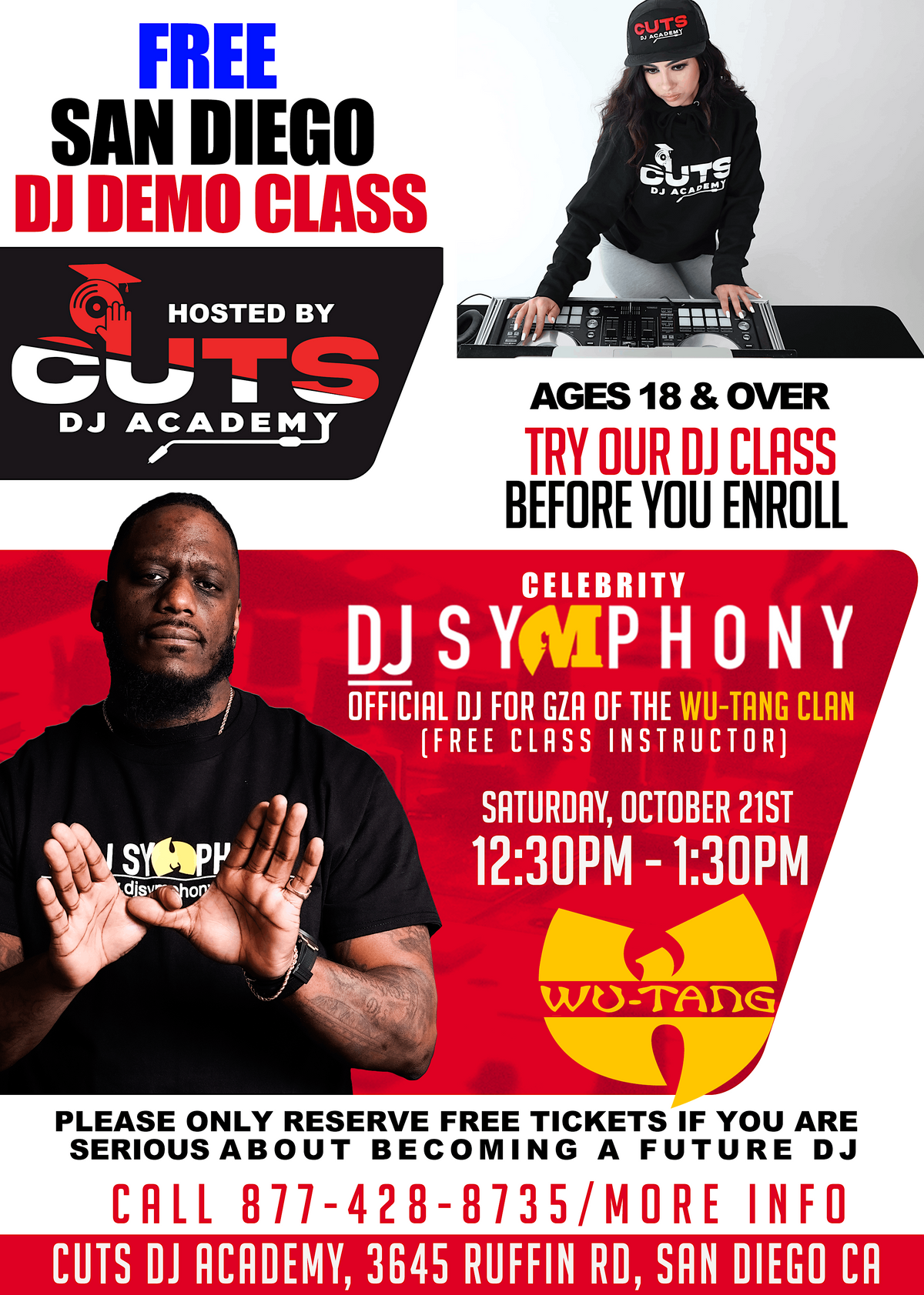 San Diego Free DJ Demo Class, Cuts DJ Academy, San Diego, 20 January ...