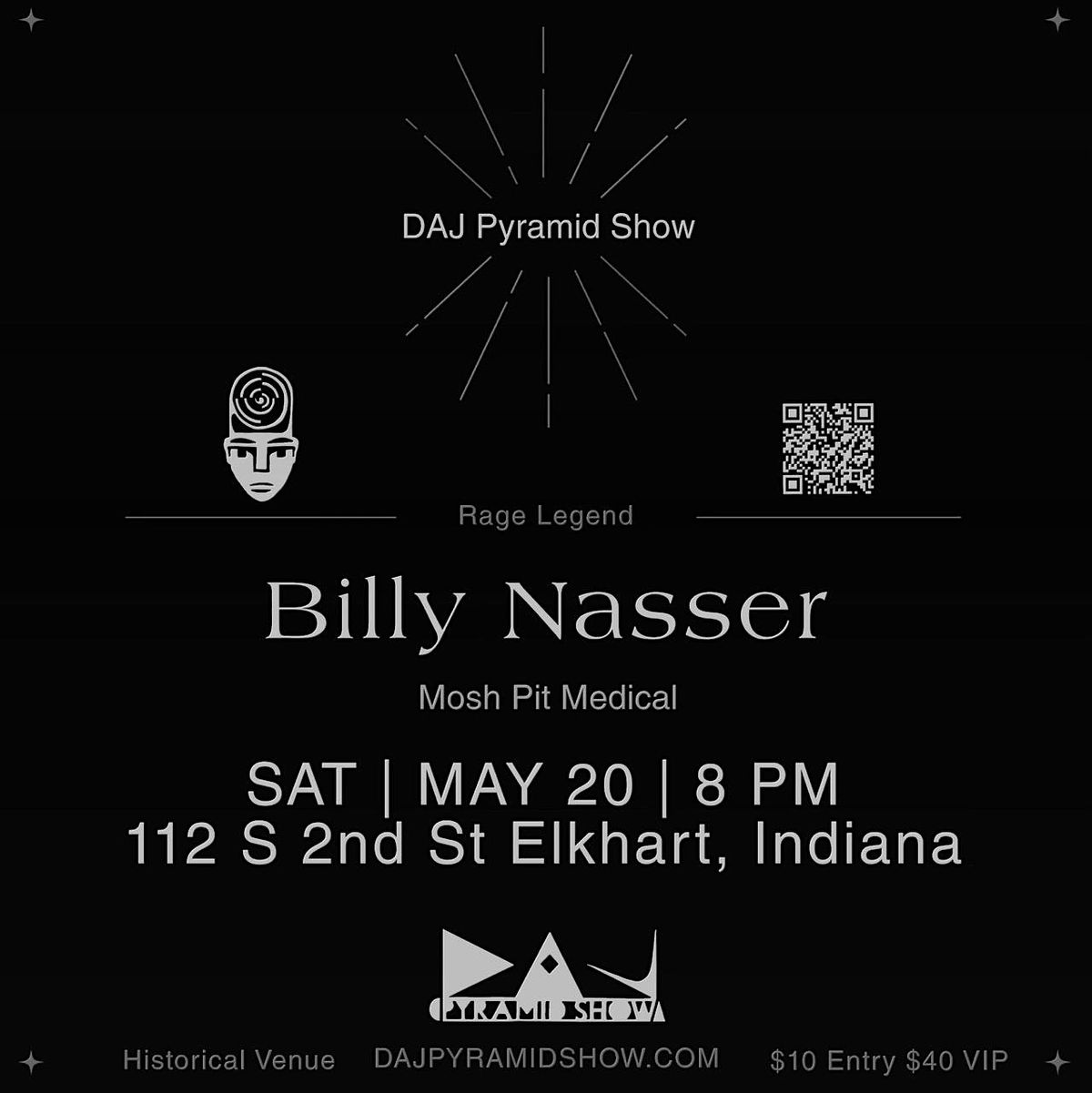 Billy Nasser at DAJ Pyramid Show, DAJ Pyramid Show, Elkhart, 20 May to ...