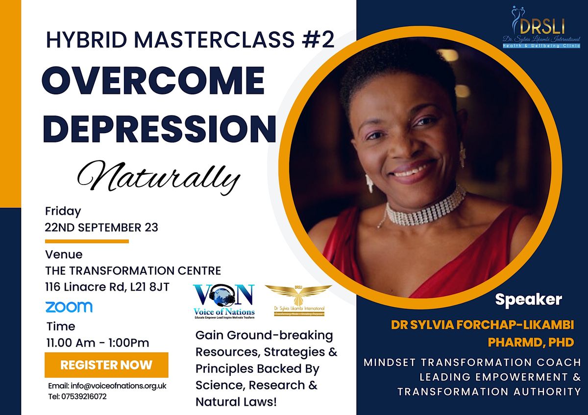 OVERCOME DEPRESSION NATURALLY - MASTERCLASS, THE TRANSFORMATION CENTER ...