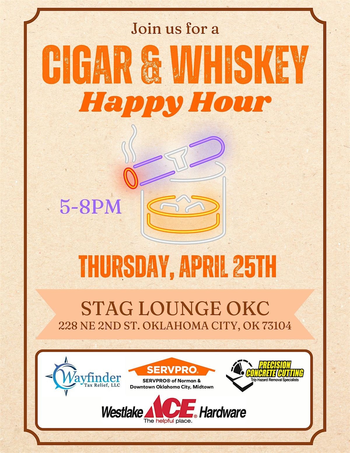 Whiskey and Cigar Event, Stag Lounge, Oklahoma City, 25 April 2024 ...