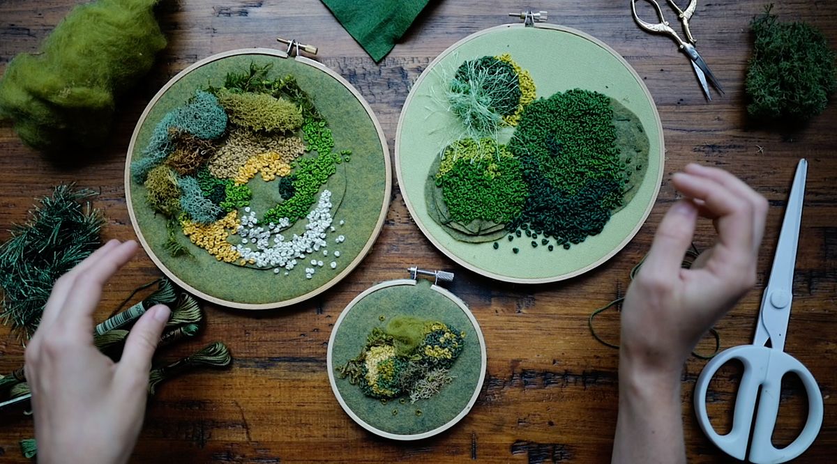 How to Make a Moss Embroidery Workshop, April 22 to April 23 | Online ...