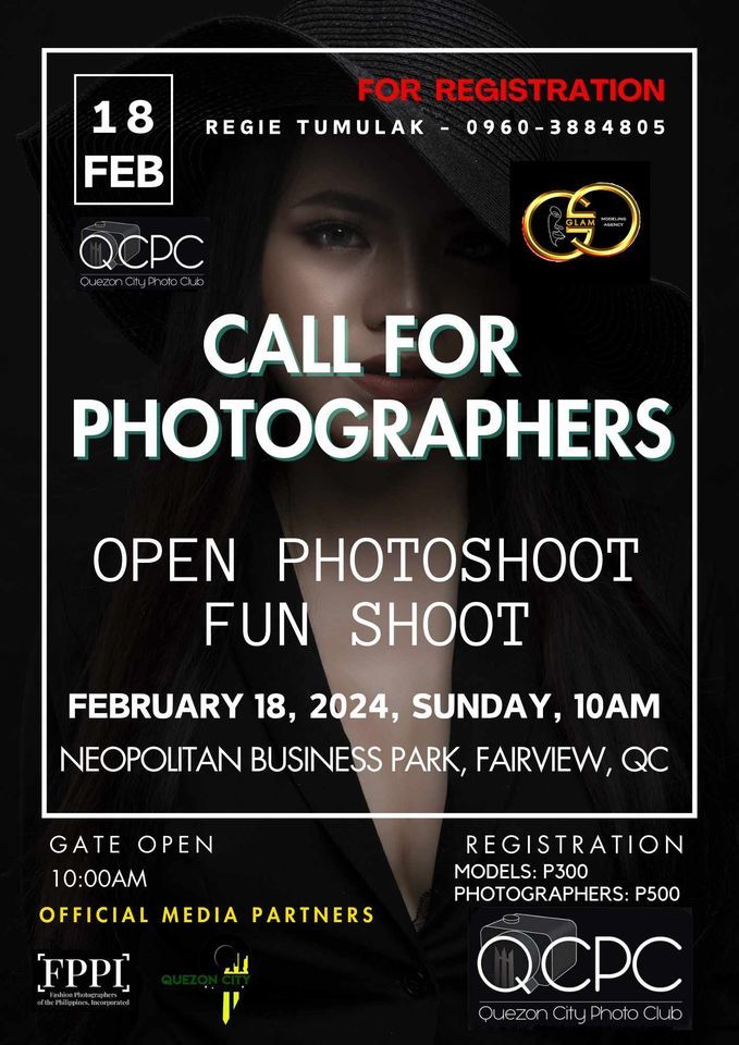 OPEN PHOTOSHOOT "QCPC Anniversary" and Goglam Modeling 3rd Session Photoshoot, Neopolitan ...