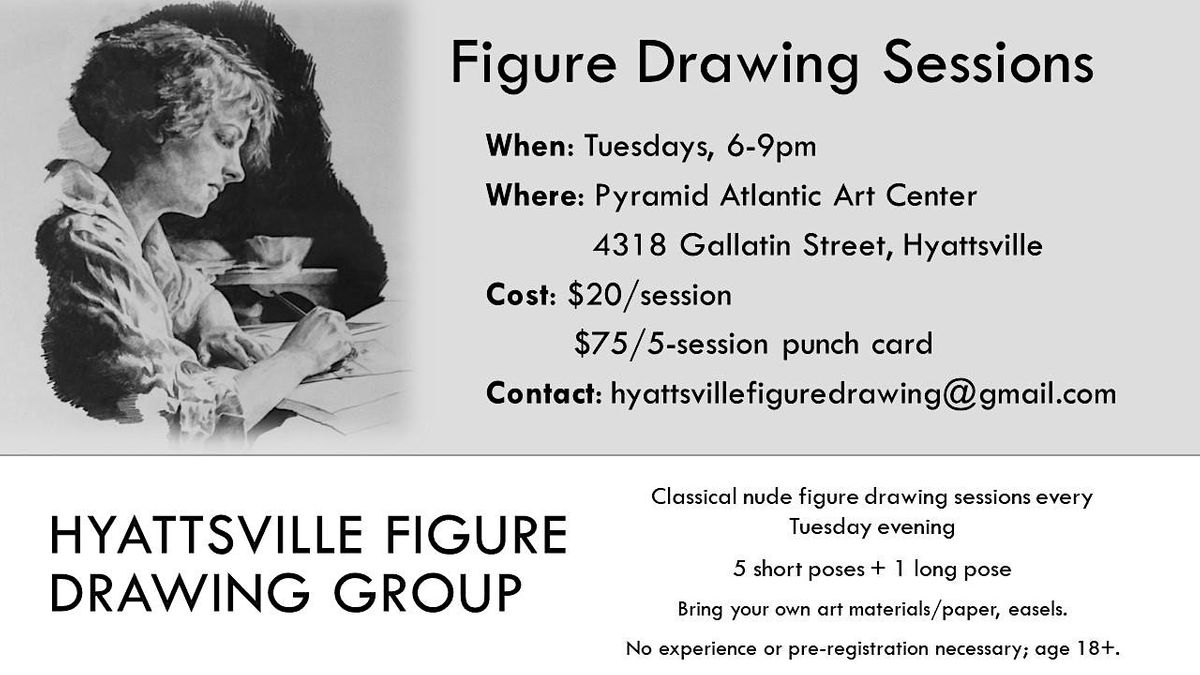 Hyattsville Figure Drawing Group- Tuesday Night Open Life Drawing ...