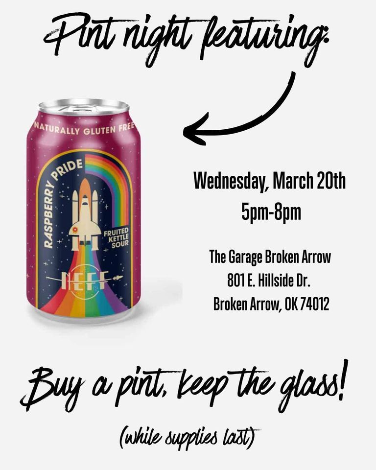 Pint Night with Neff Raspberry Pride!, Smitty's Garage Burgers & Beer ...