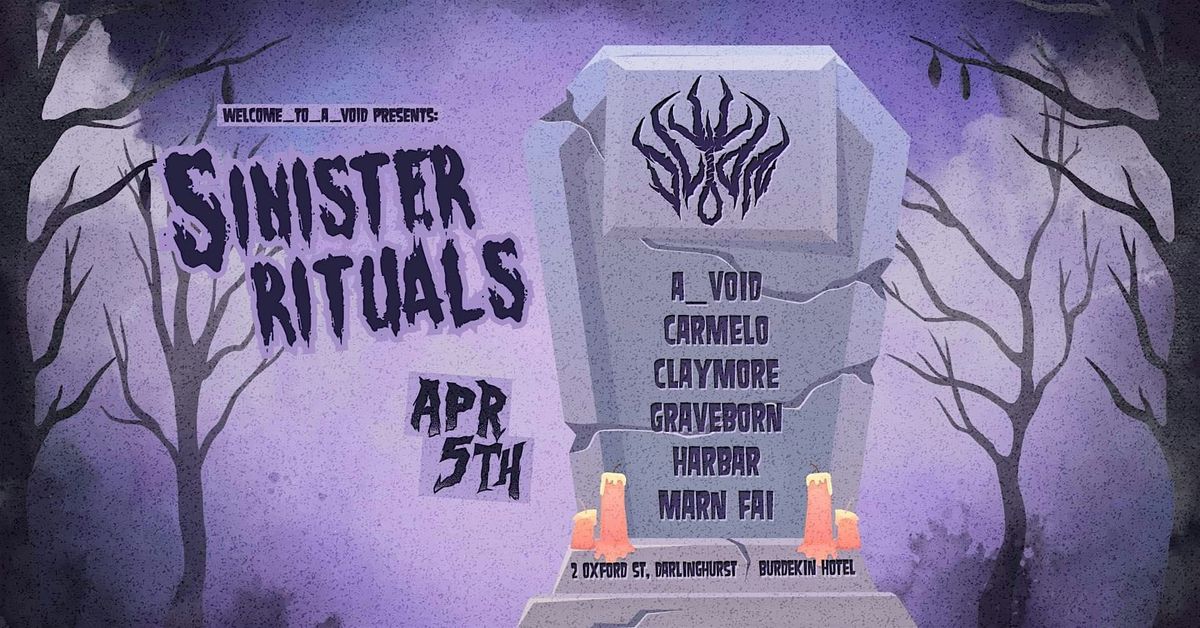Sinister Rituals 01 Ft D Lion Burdekin Hotel Darlinghurst 5 April