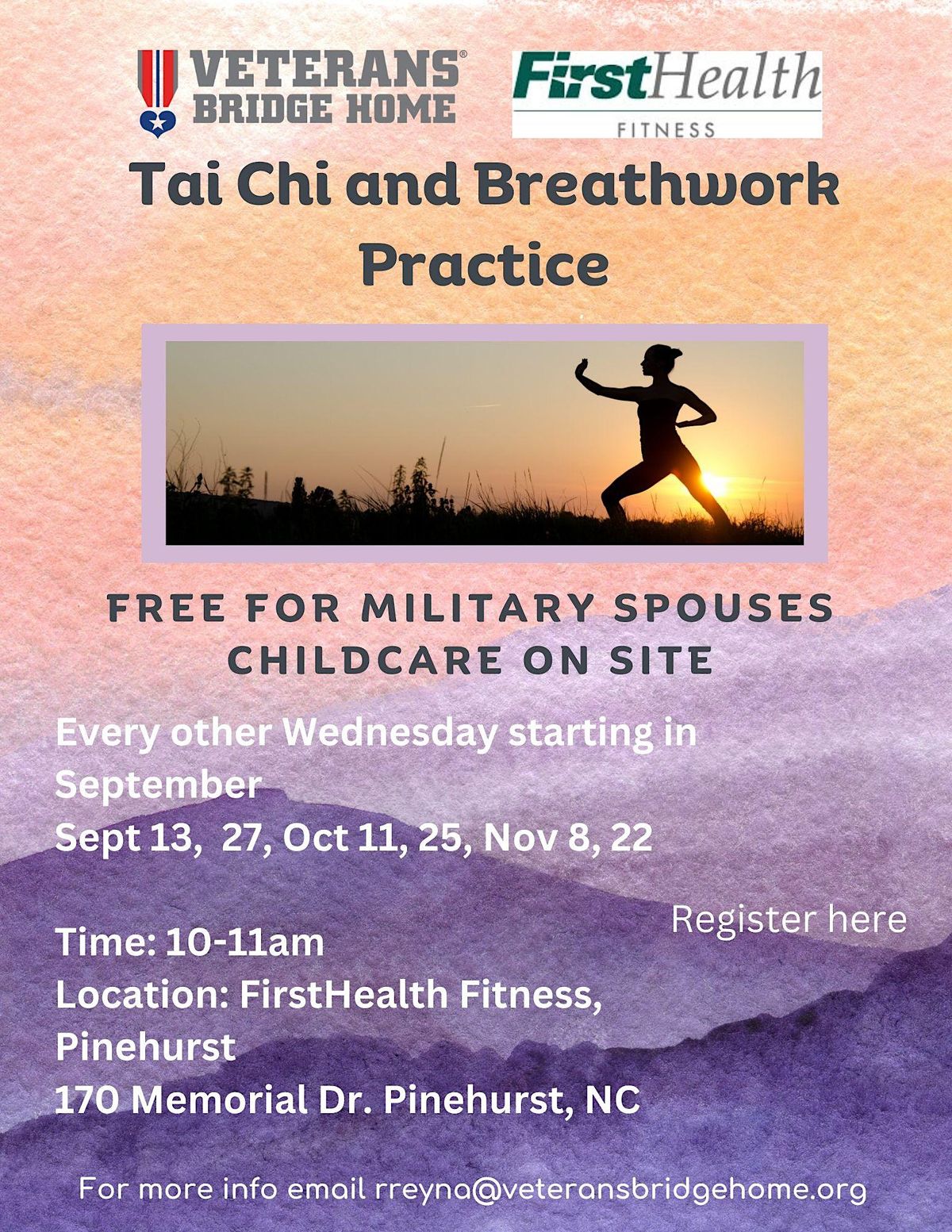 Free Tai Chi and Breathwork Sessions for Military Spouses, FirstHealth ...