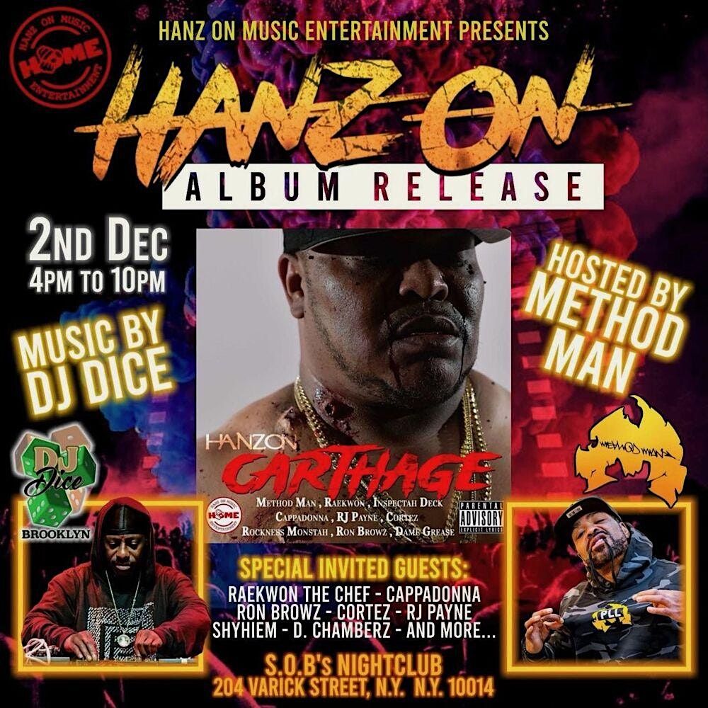 Hanz On Album Release Concert Hosted By Method Man, SOB's, New York, 2 ...