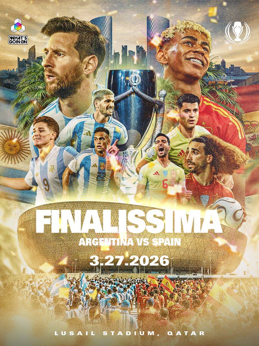 Finalissima 2026 - Spain vs Argentina Tickets, Lusail Stadium, 27 March ...