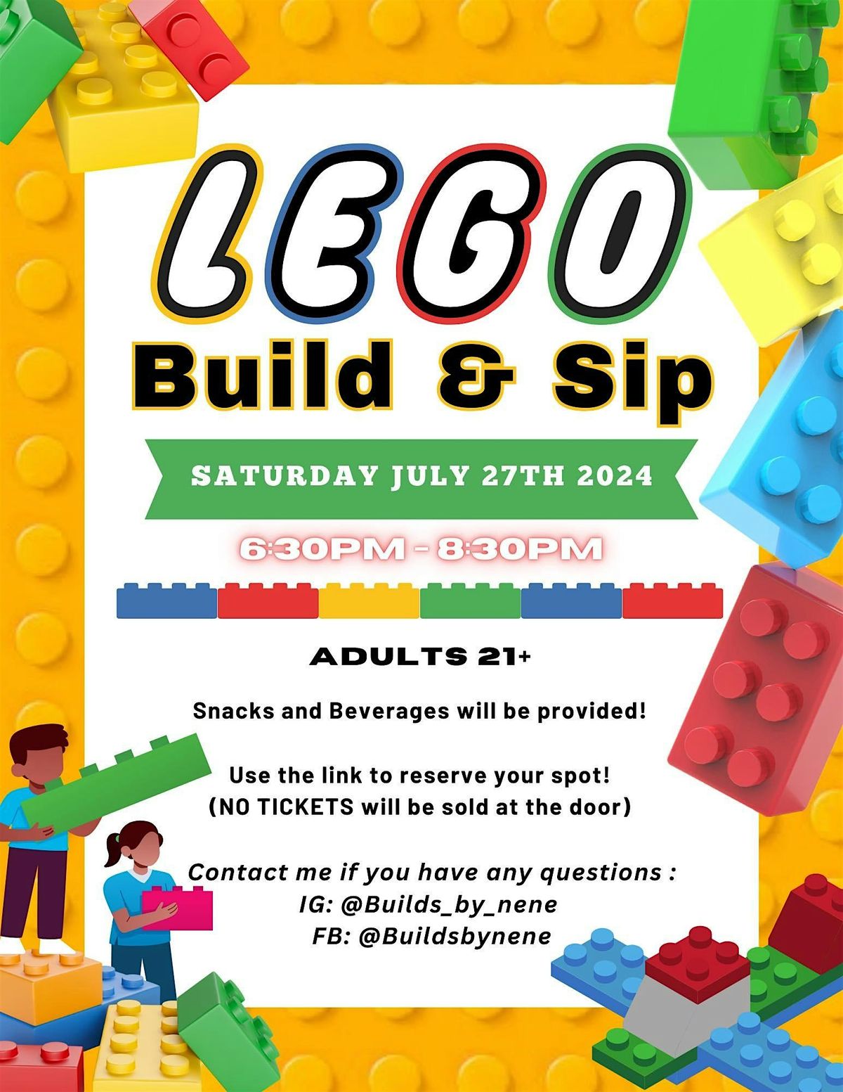 Adult LEGO Build & Sip, 3820 W Lisbon Ave, Milwaukee, 27 July 2024 | AllEvents