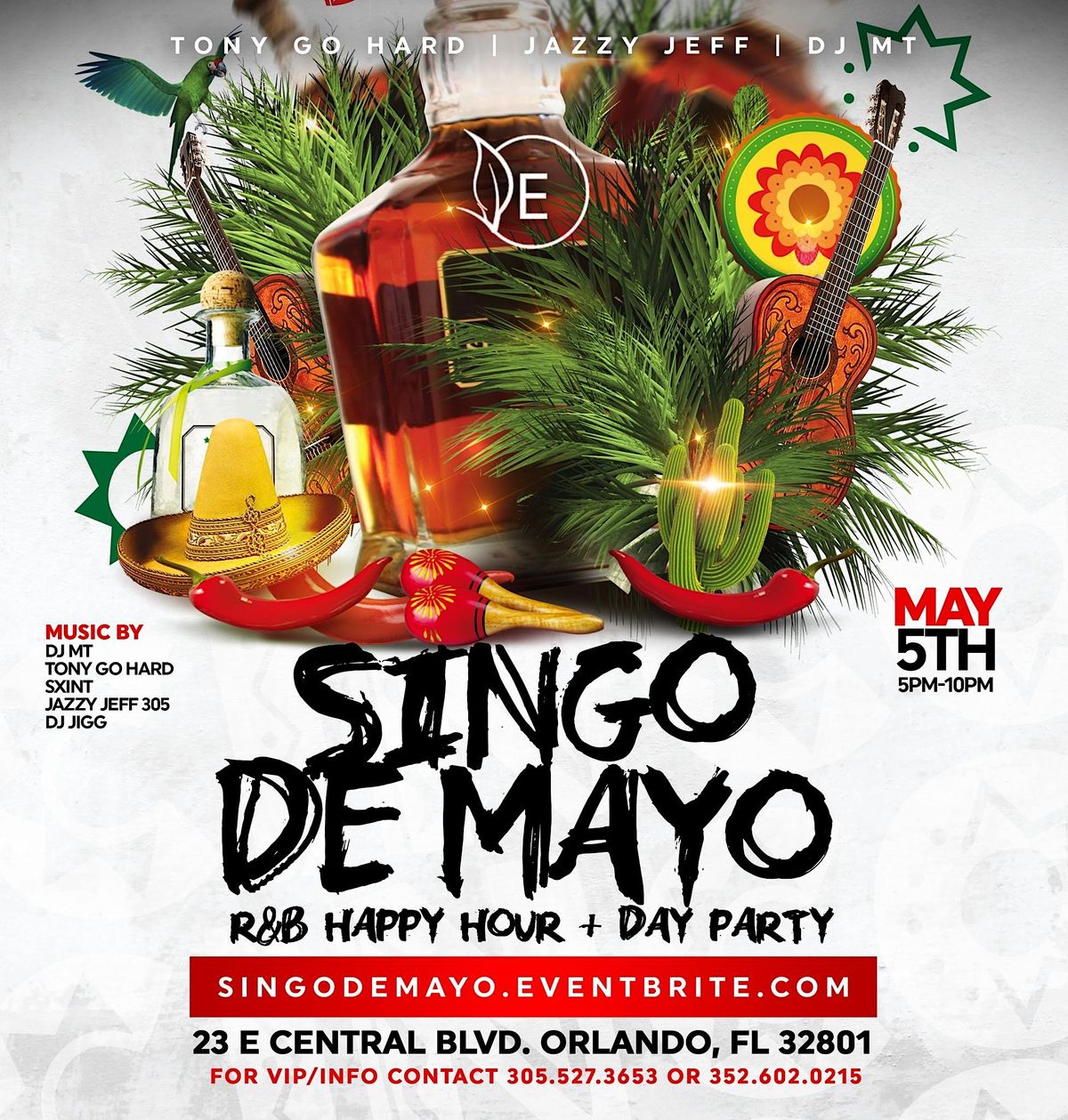 SINGO DE MAYO: R&B HAPPY HOUR + DAY PARTY, Eden The Lounge, Orlando, 5 ...