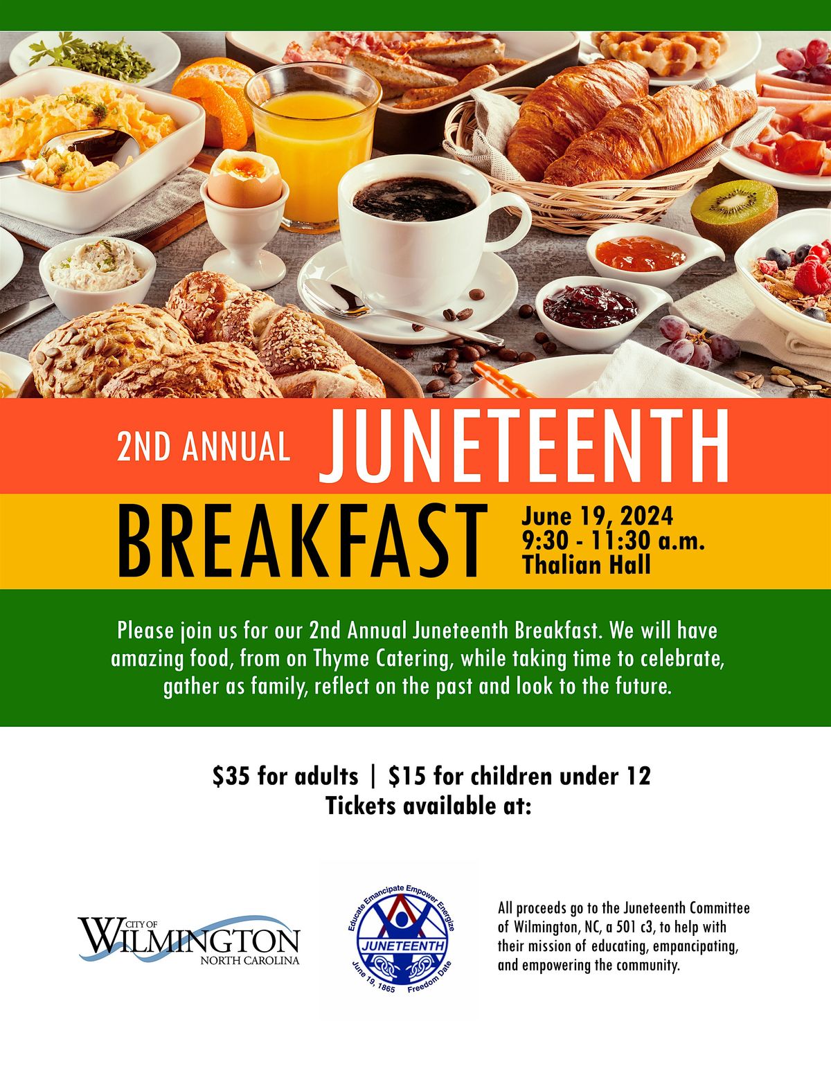2024 Juneteenth Breakfast, Thalian Hall Center for the Performing Arts ...