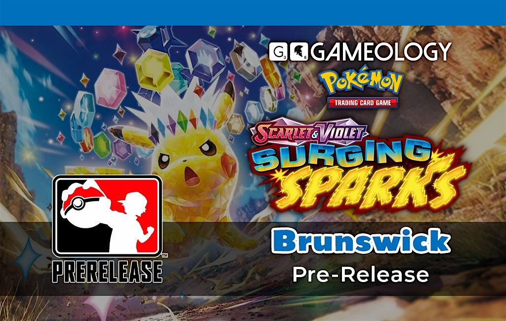 Pokemon - Surging Sparks PRE-RELEASE - Gameology BRUNSWICK - 03/11/2024 ...