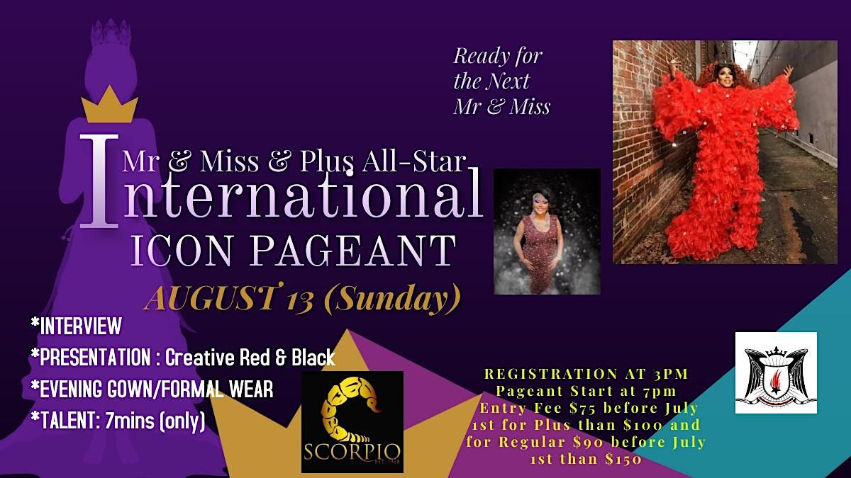 Mr Miss Plus All-Star International Icon Pageant 2023, The Scorpio ...
