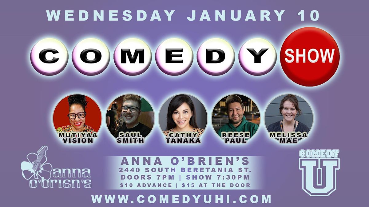 Comedy U Wednesdays At Anna OBriens, Anna O'Brien's, Honolulu, 10 ...
