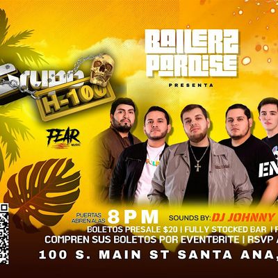 GRUPO H-100 EN VIVO @ BALLERZ PARADISE Santa Ana, Ca Parral Nightclub, Parral Night Club, Santa ...