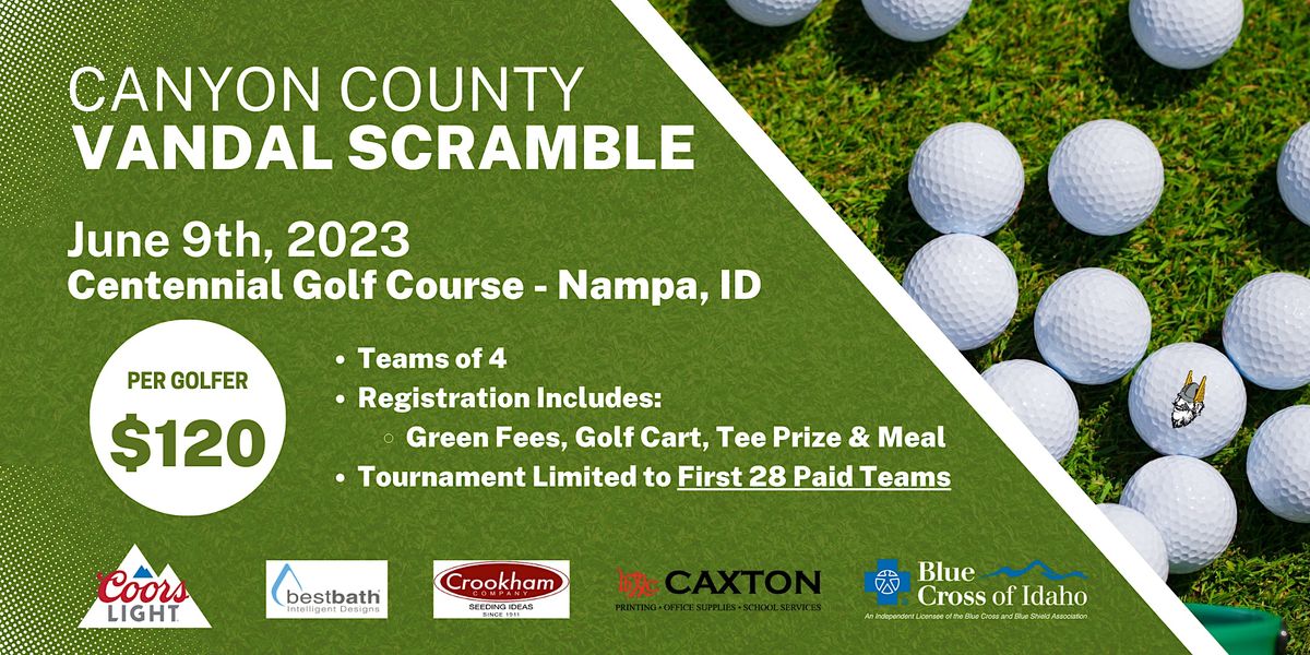 2023 Canyon County Vandal Scramble, Centennial Golf Course, Nampa, 9 ...