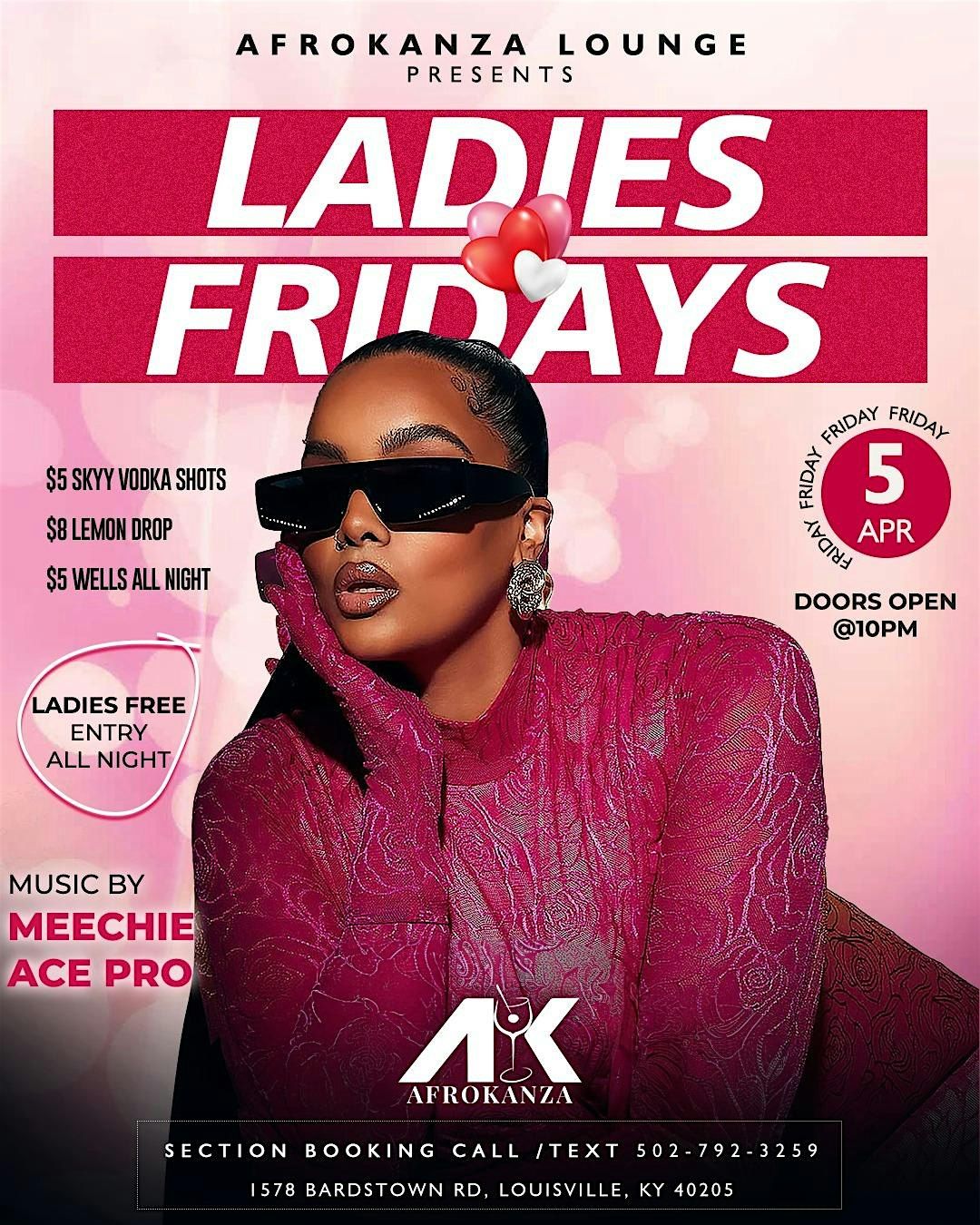 LADIES LOVE FRIDAYS, Afrokanza Lounge, Louisville, 5 April 2024 | AllEvents