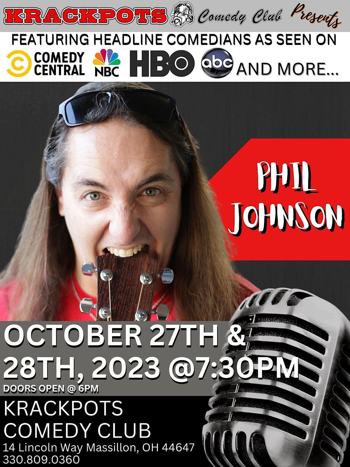 Comedian Phil Johnson & $100 cash Prize Costume Contest, Krackpots ...