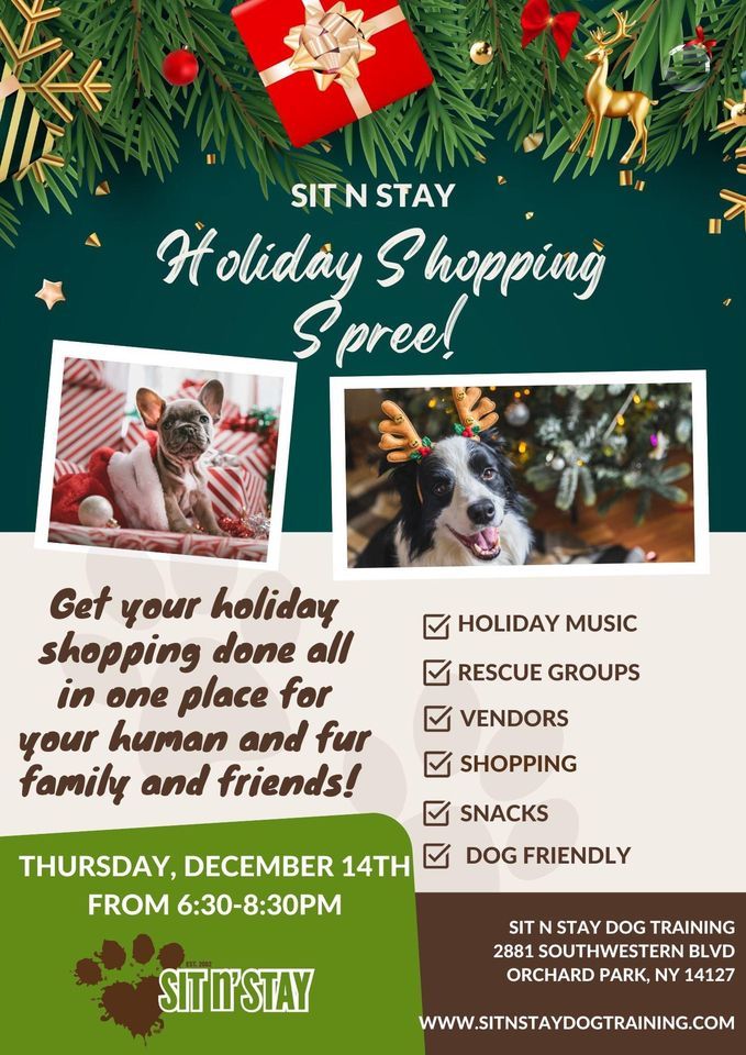 Sit N Stay Holiday Shopping Spree, Orchard Park, 14 December 2023 ...